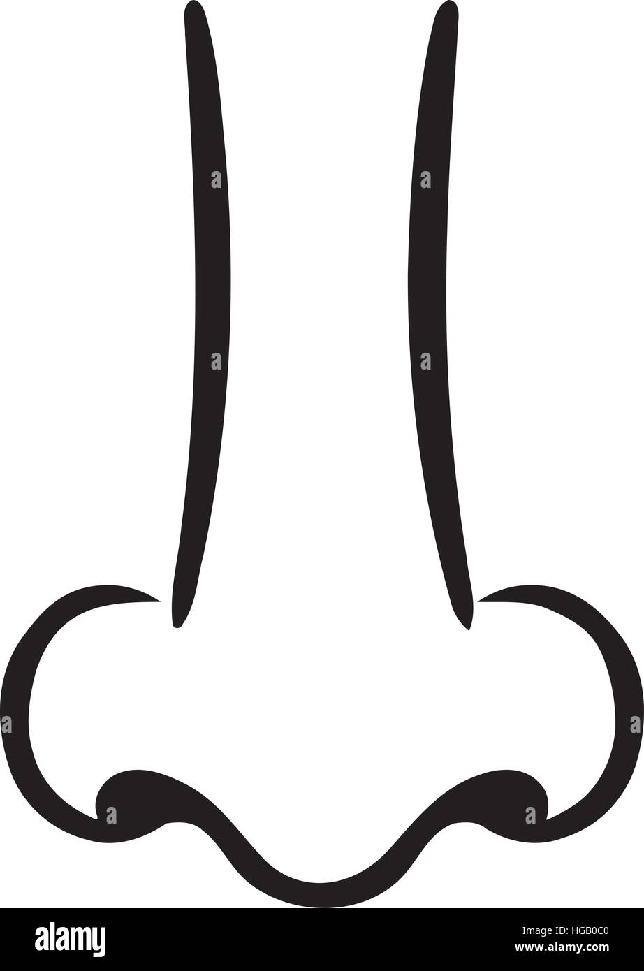 Nose symbol Stock Vector Images - Alamy