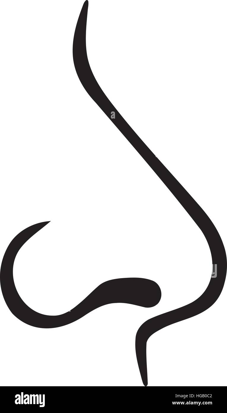 Nose pictogram Stock Vector Images - Alamy