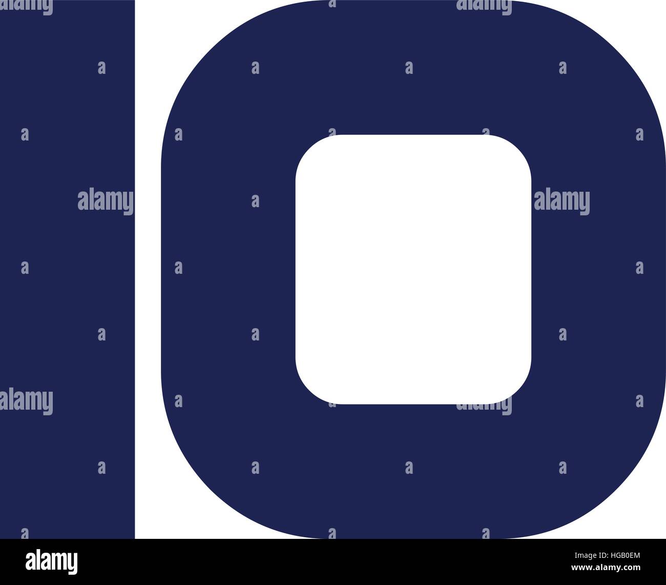 Ten fat number digit 10 Stock Vector Image & Art - Alamy