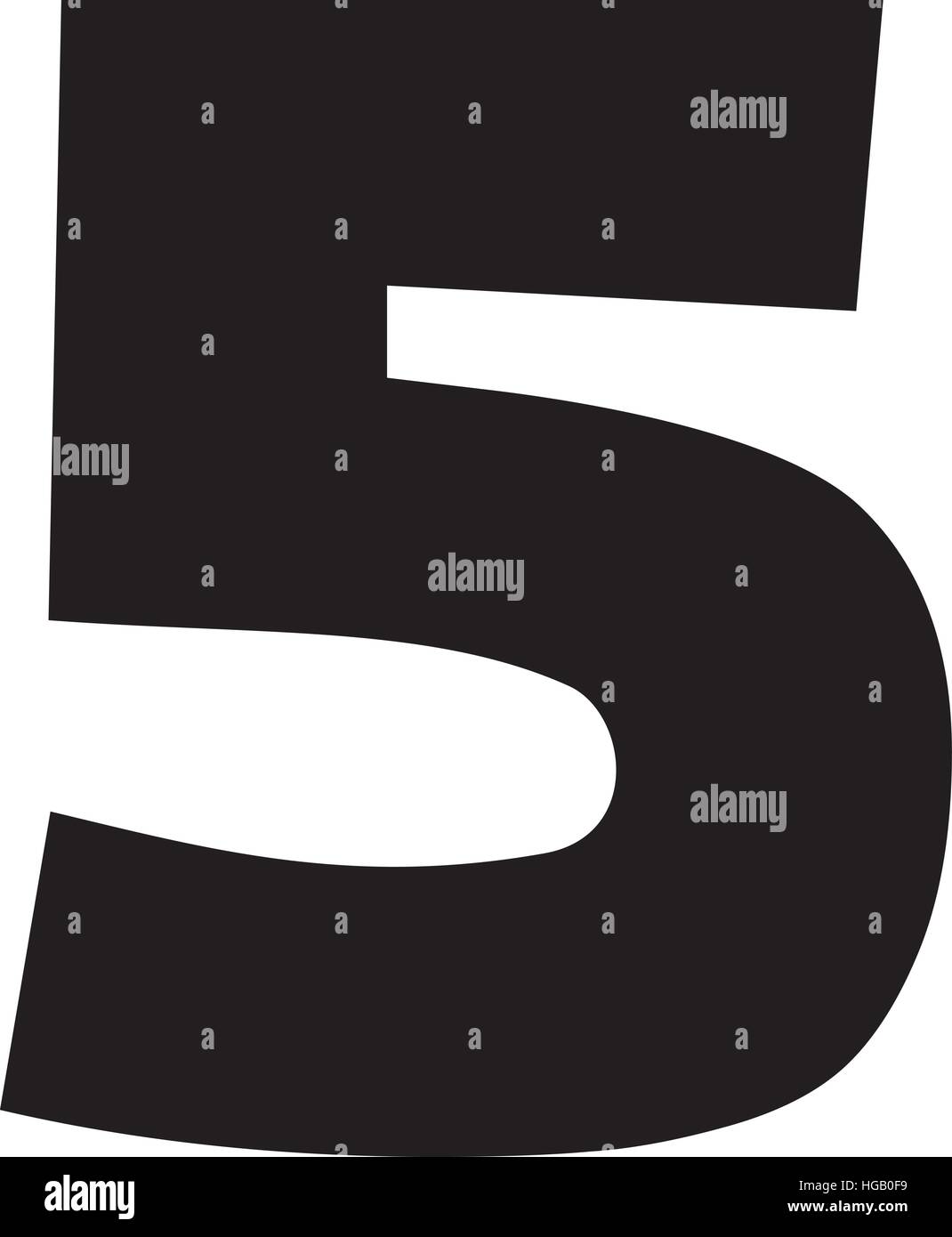 Five number digits 5 Stock Vector Image & Art - Alamy