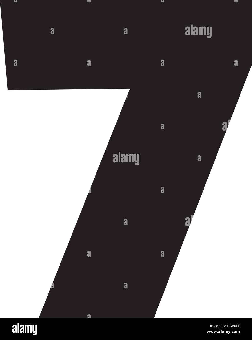 Seven number digits 7 Stock Vector Image & Art - Alamy