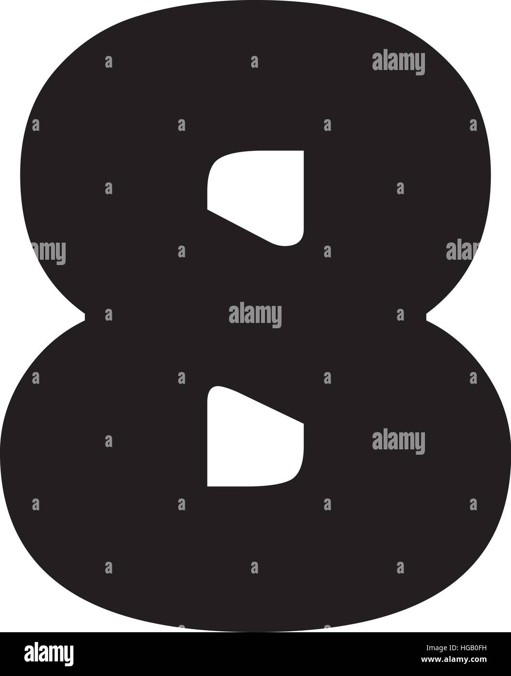 Eight number digits 8 Stock Vector Image & Art - Alamy