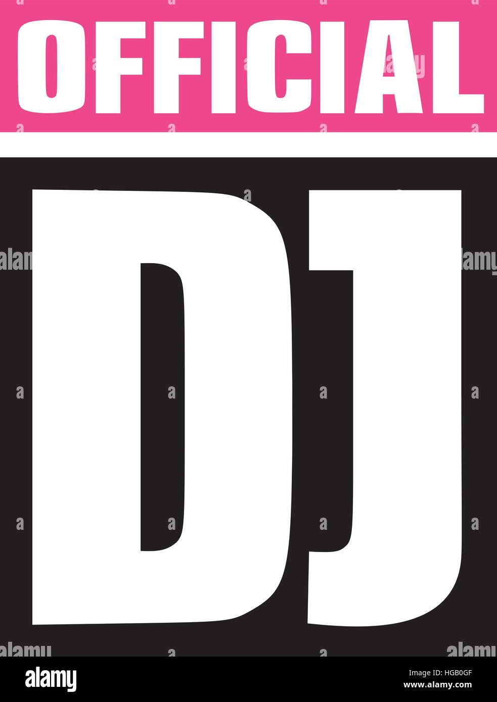 Official DJ stamp Stock Vector Image & Art - Alamy