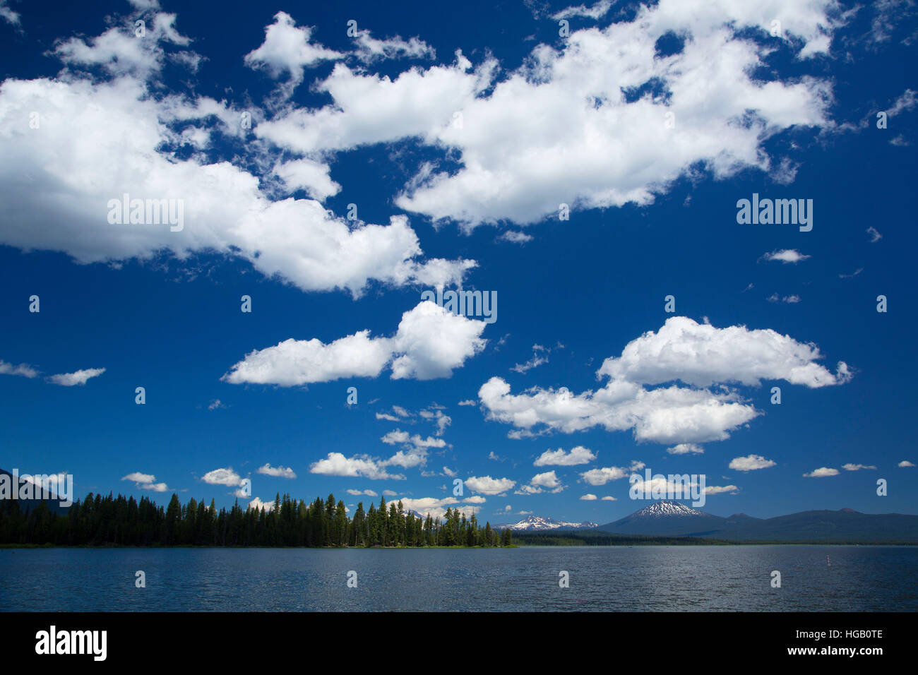 Crane Prairie Reservoir, Cascade Lakes National Scenic Byway, Deschutes ...