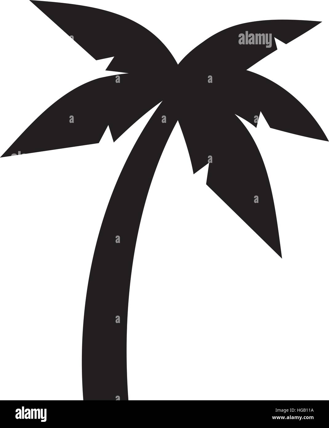 Palm tree symbol hi-res stock photography and images - Alamy