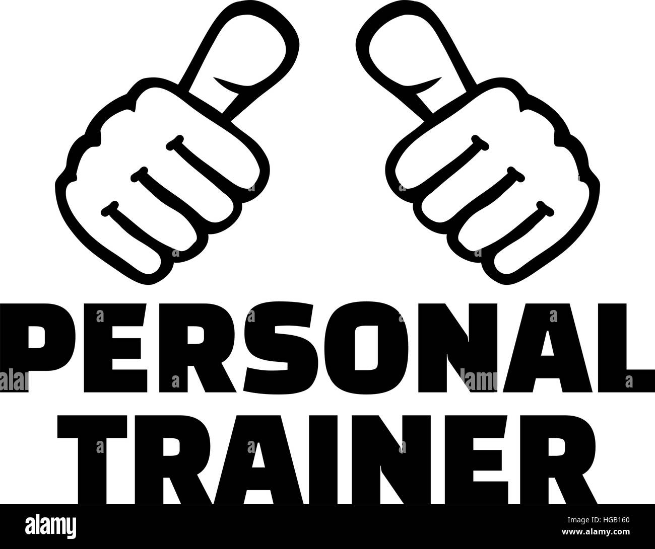 Personal trainer Stock Vector Images - Alamy