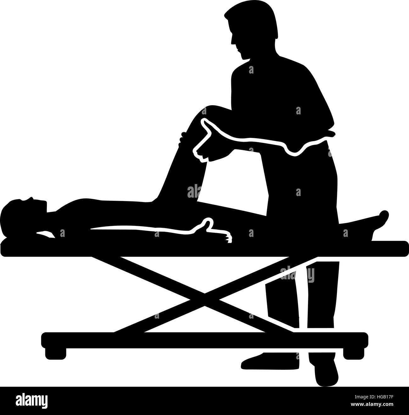 Physical therapist vector vectors Cut Out Stock Images & Pictures - Alamy