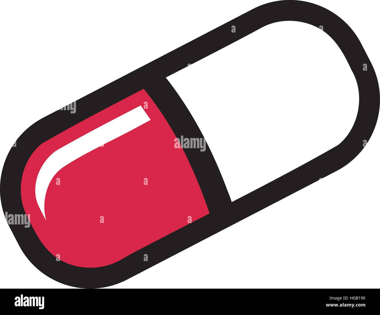 Pill cartoon style Stock Vector Image & Art - Alamy