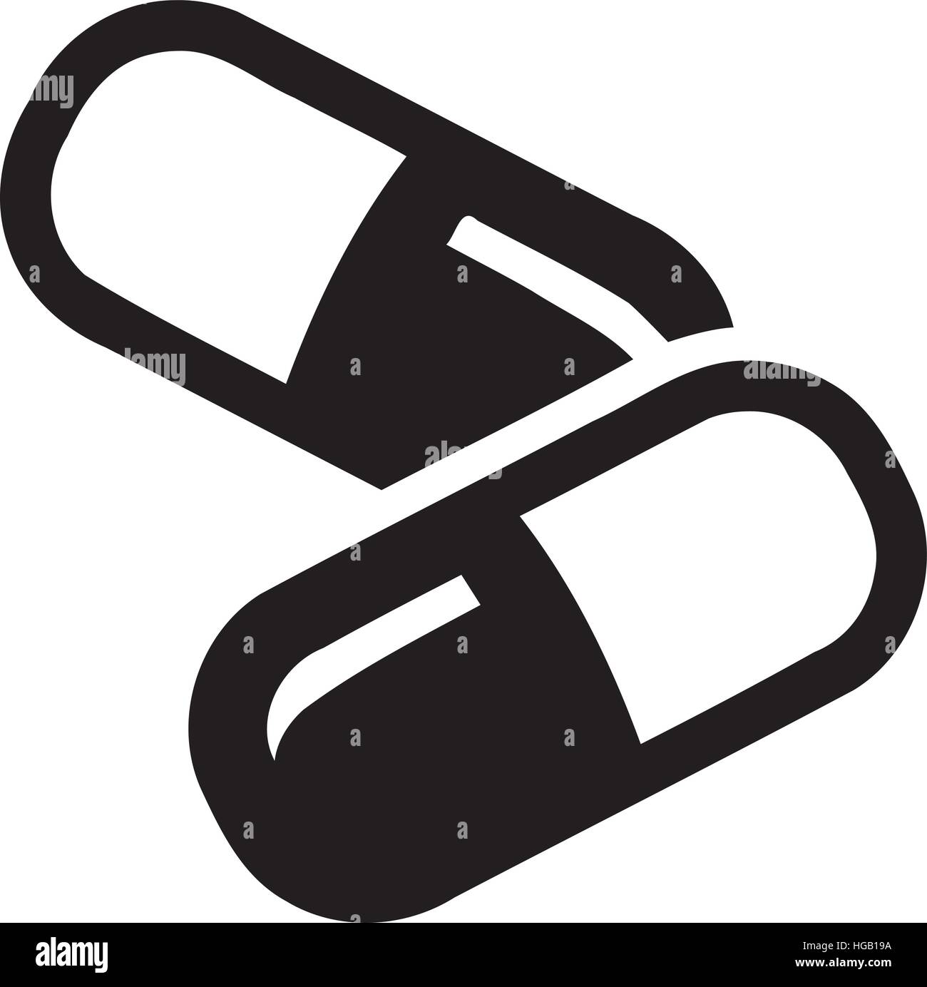 Two capsule Stock Vector Images - Alamy