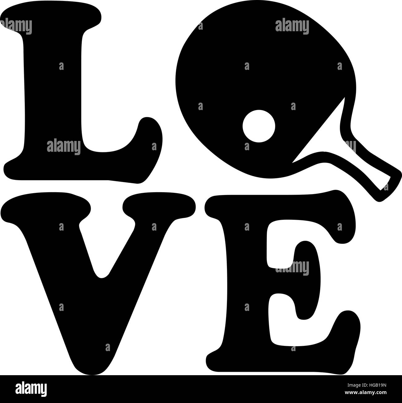 Tennis bat silhouette Stock Vector Images - Alamy