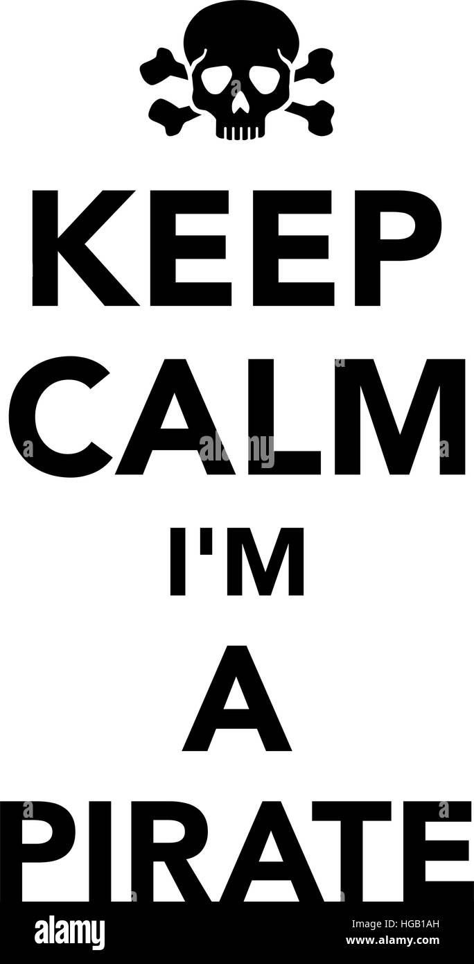 I am a pirate Stock Vector Images - Alamy