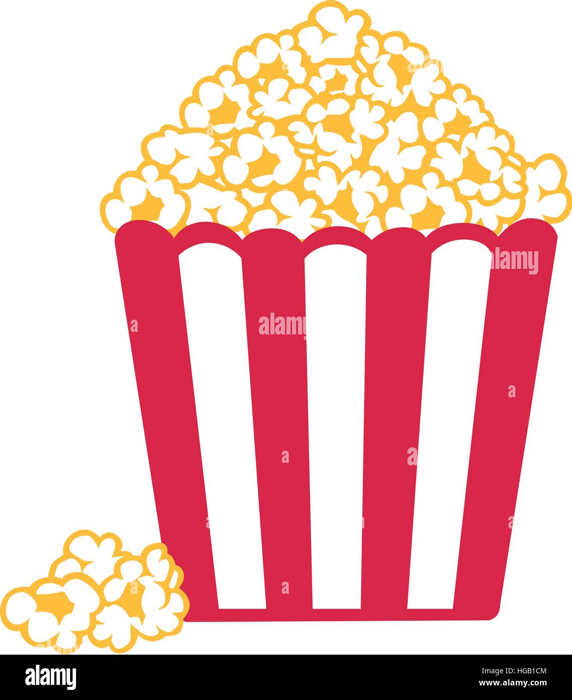 Red popcorn bucket Stock Vector Images - Alamy