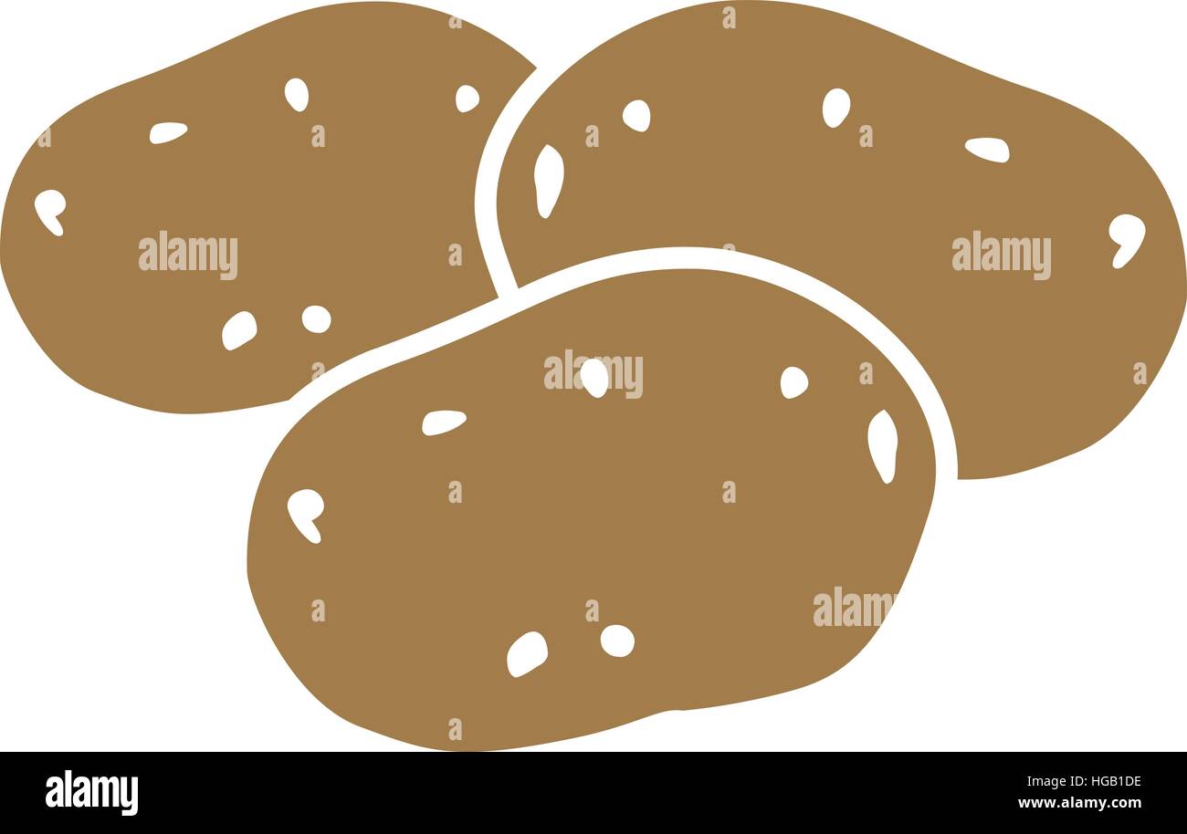 Three potatoes Stock Vector Images - Alamy