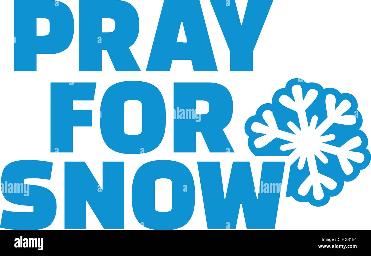 Pray for snow Stock Vector Images - Alamy