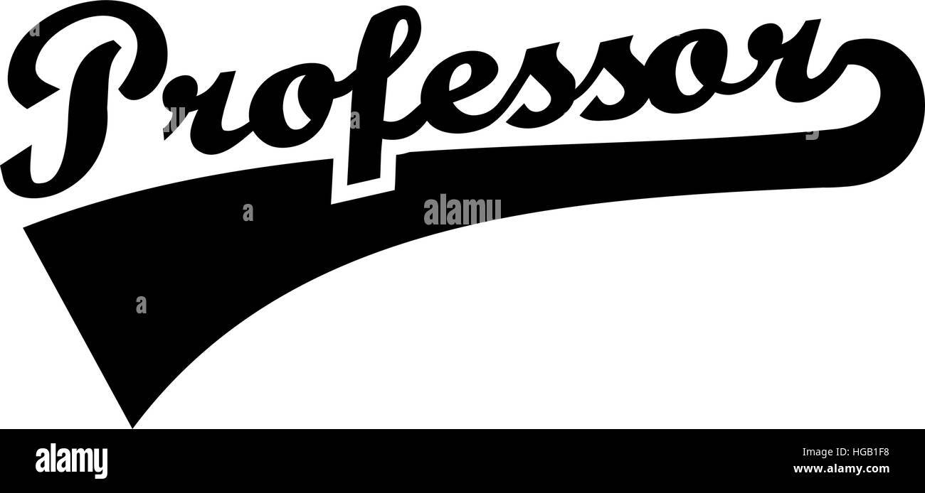Professor retro font Stock Vector Image & Art - Alamy