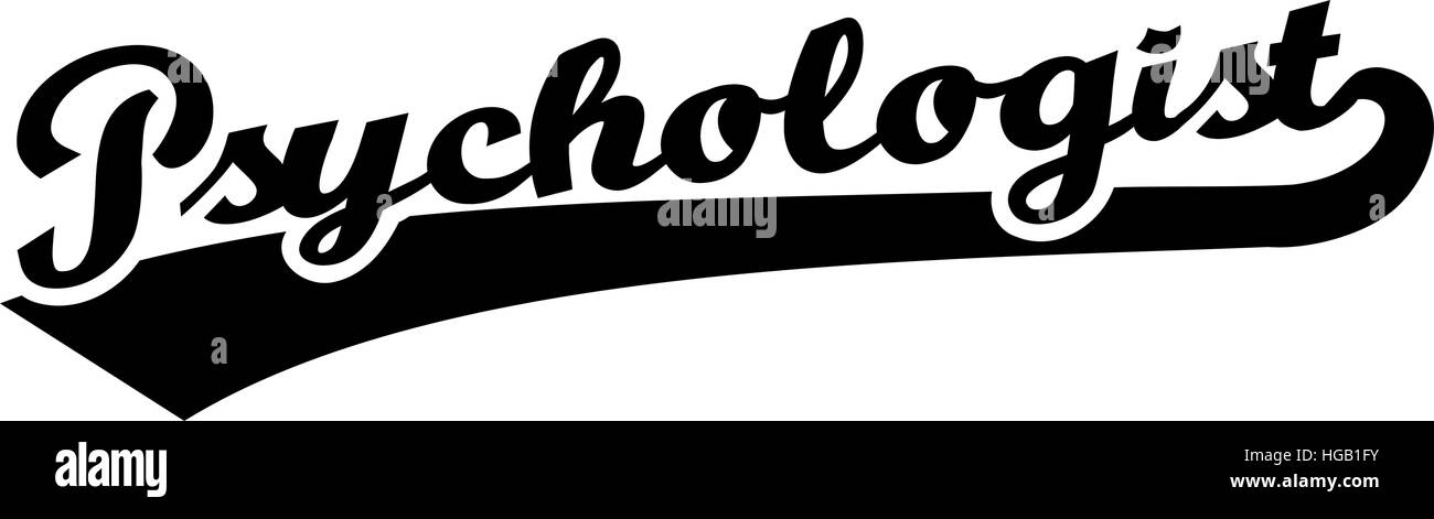 Psychologist retro font Stock Vector Image & Art - Alamy