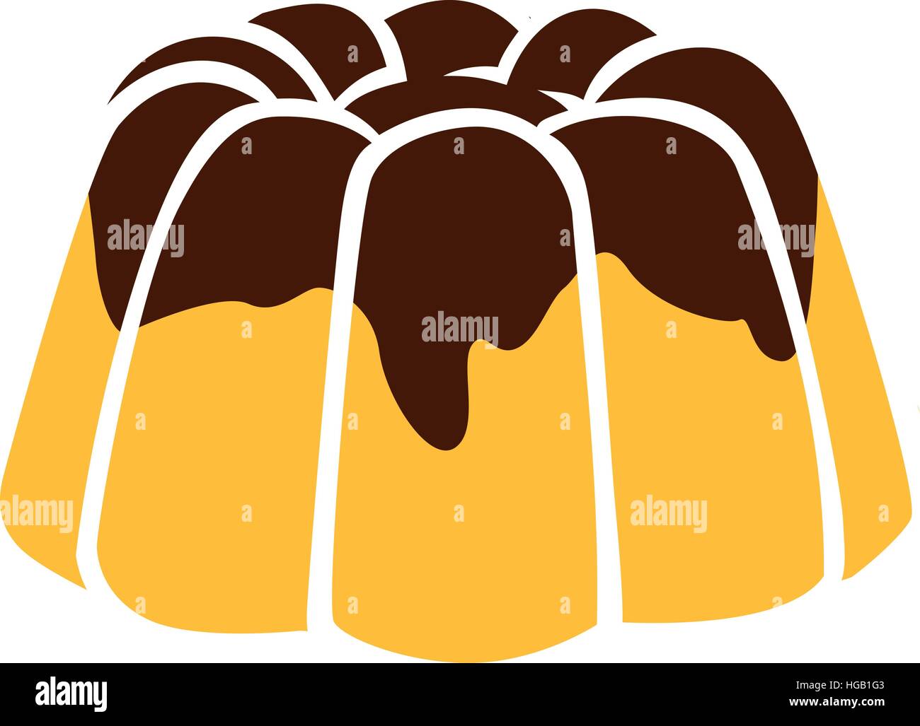 Vanilla chocolate Pudding Stock Vector Image & Art - Alamy