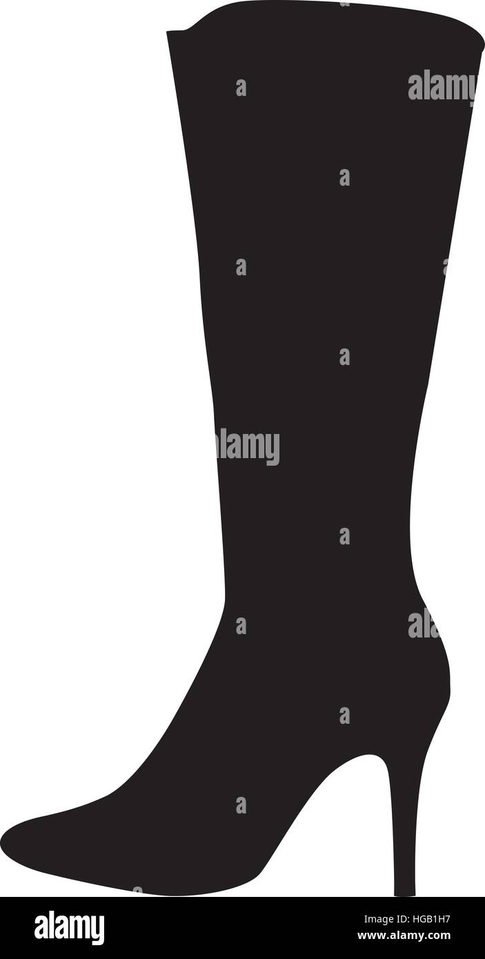 High heeled boots Stock Vector Image & Art - Alamy