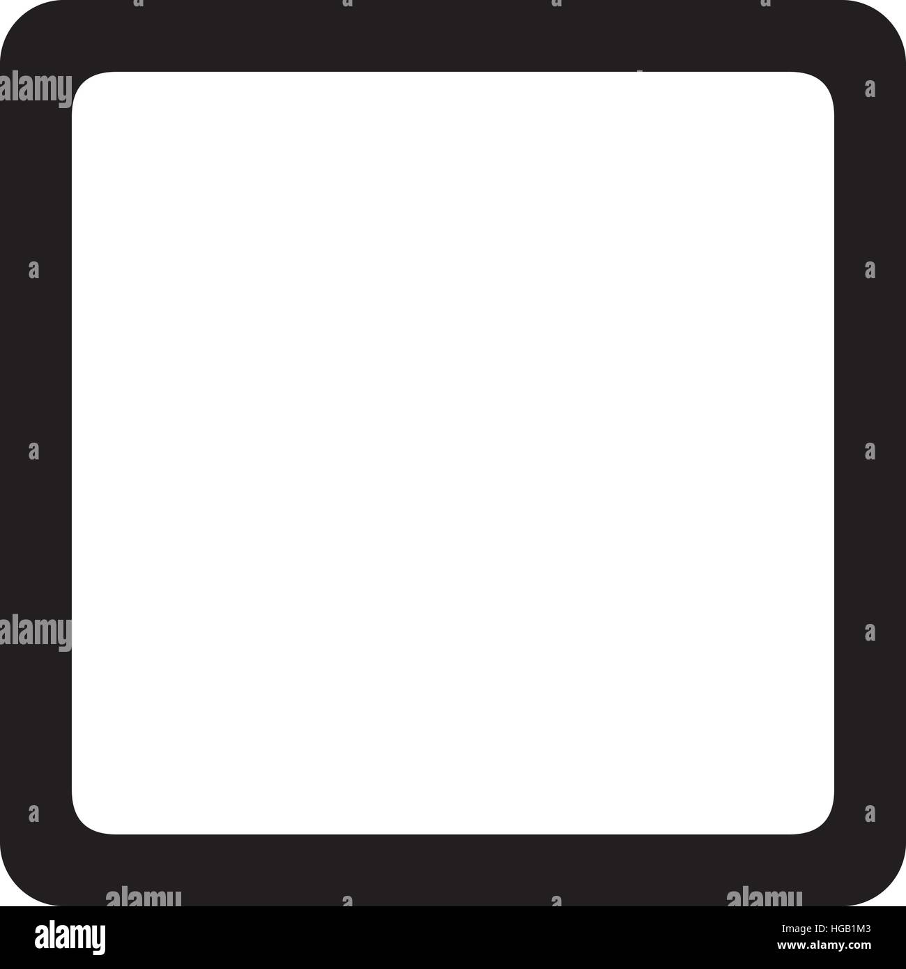 Square outline round corners Stock Vector Image & Art - Alamy