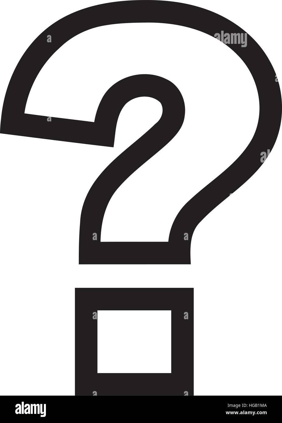 Mark outline hi-res stock photography and images - Alamy