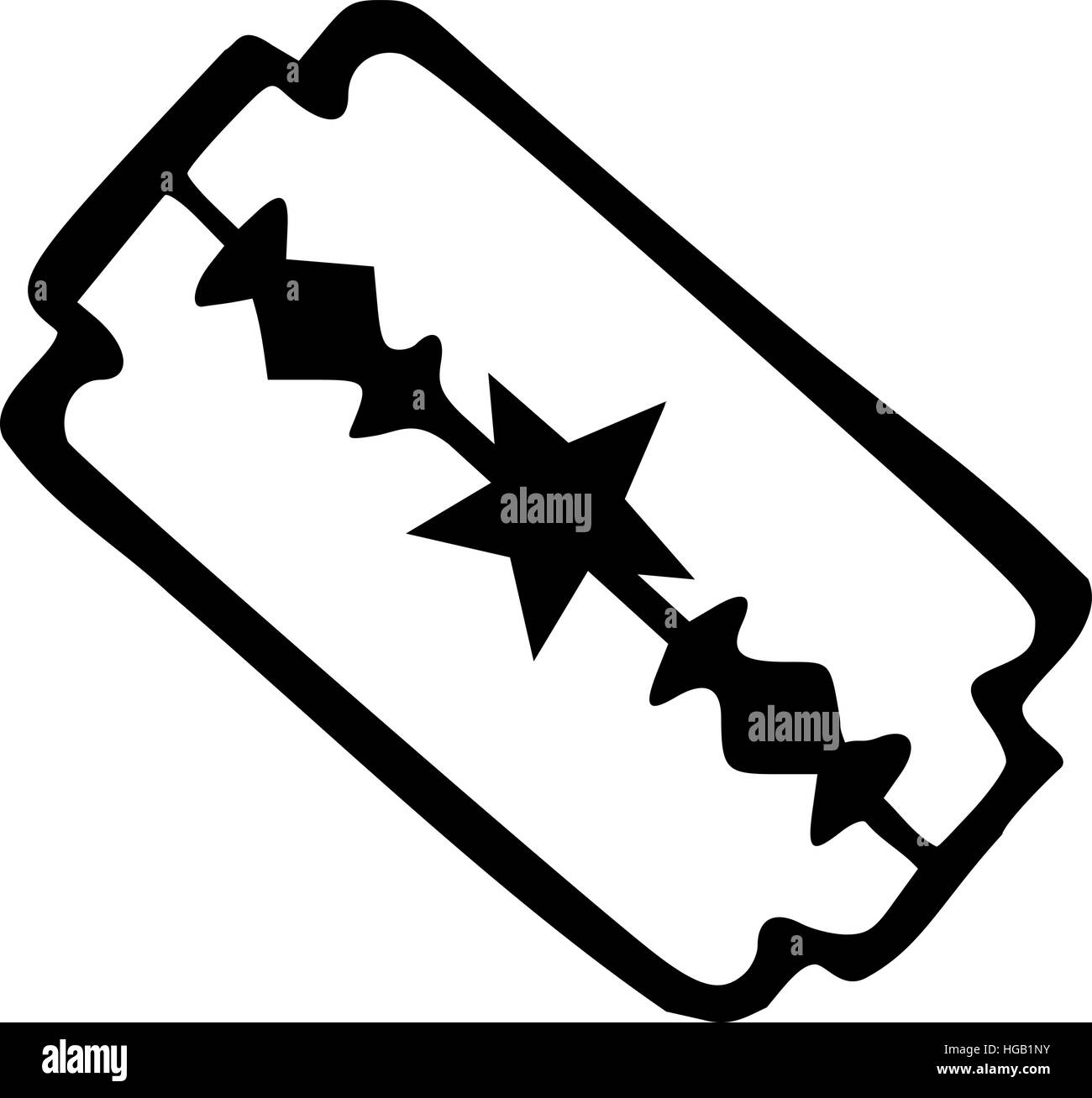 Razor blade metal Stock Vector Images - Alamy