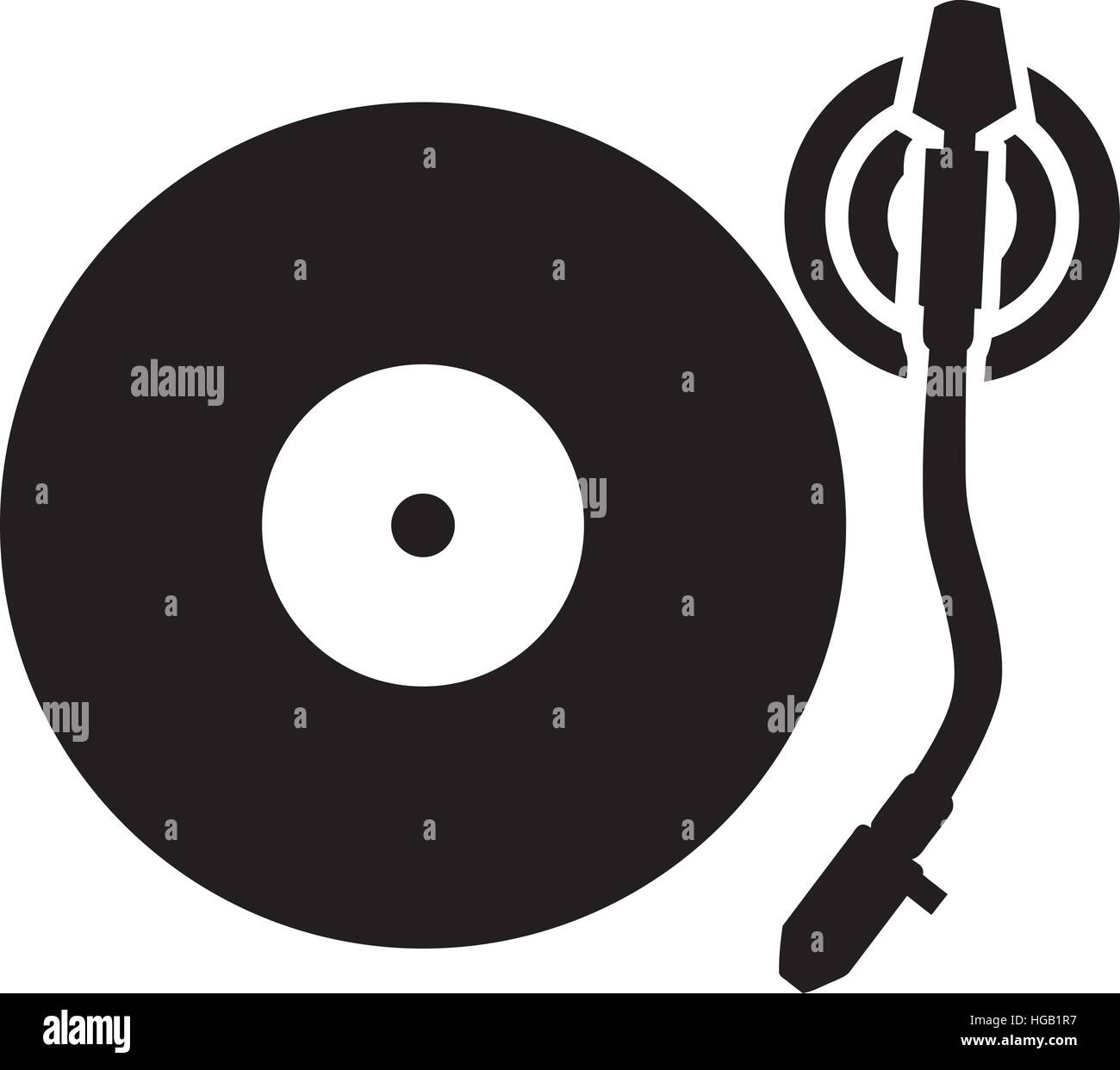 Turntable vinyl record player Stock Vector Image & Art - Alamy