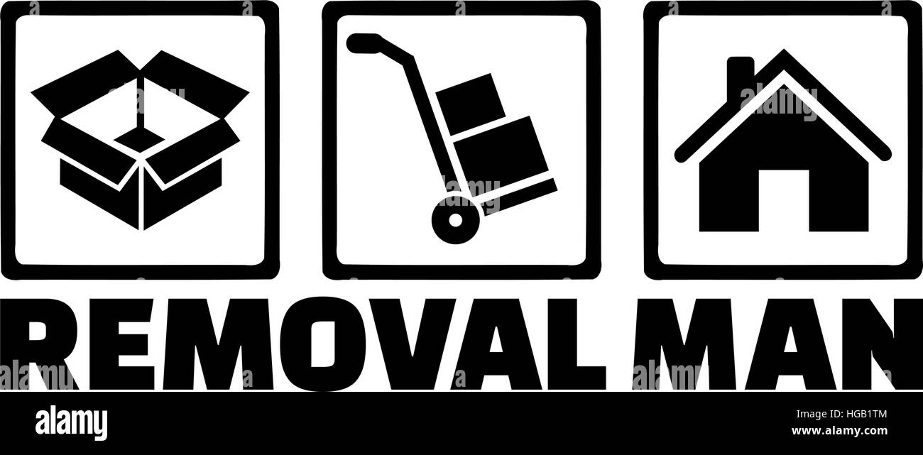 Removal man icons Stock Vector Image & Art - Alamy
