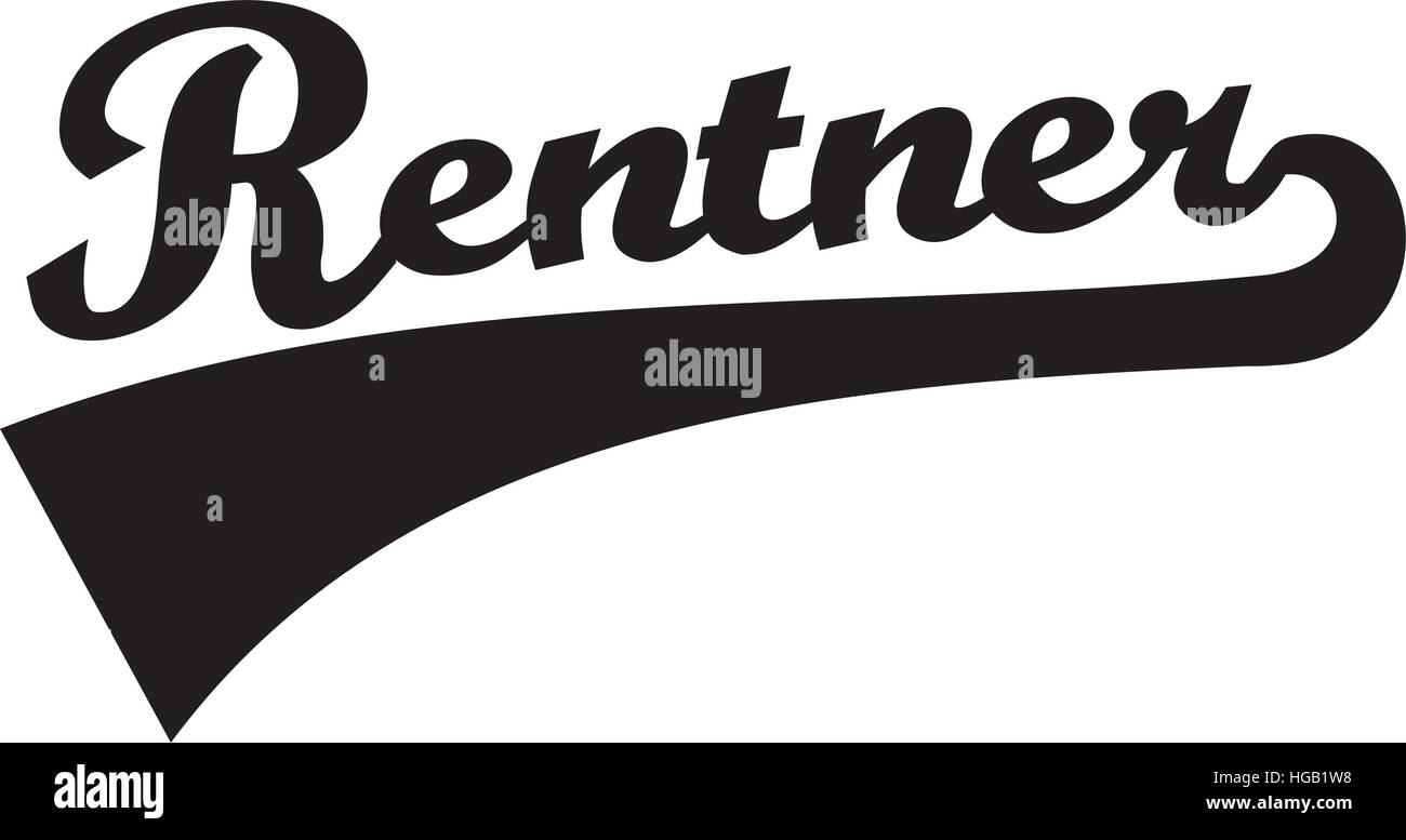 Retired person german retro font Stock Vector Image & Art - Alamy