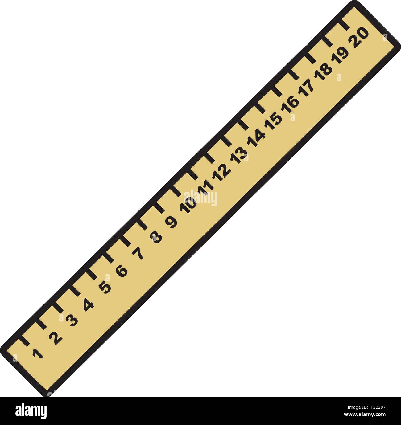 Ruler wit numbers Stock Vector Image & Art - Alamy