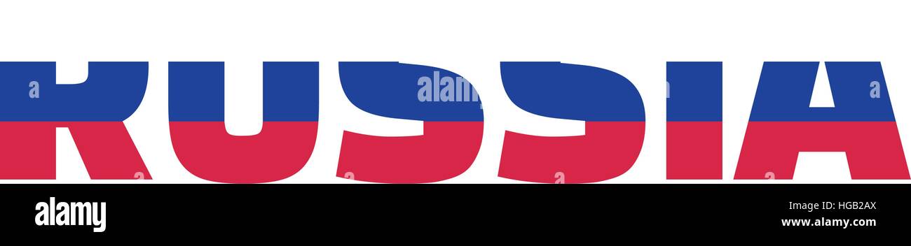 Russia flag word Stock Vector Image & Art - Alamy
