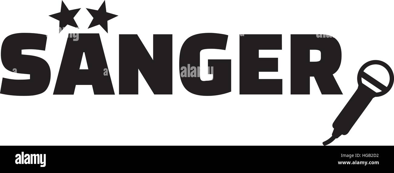 Singer pictogram Stock Vector Images - Alamy