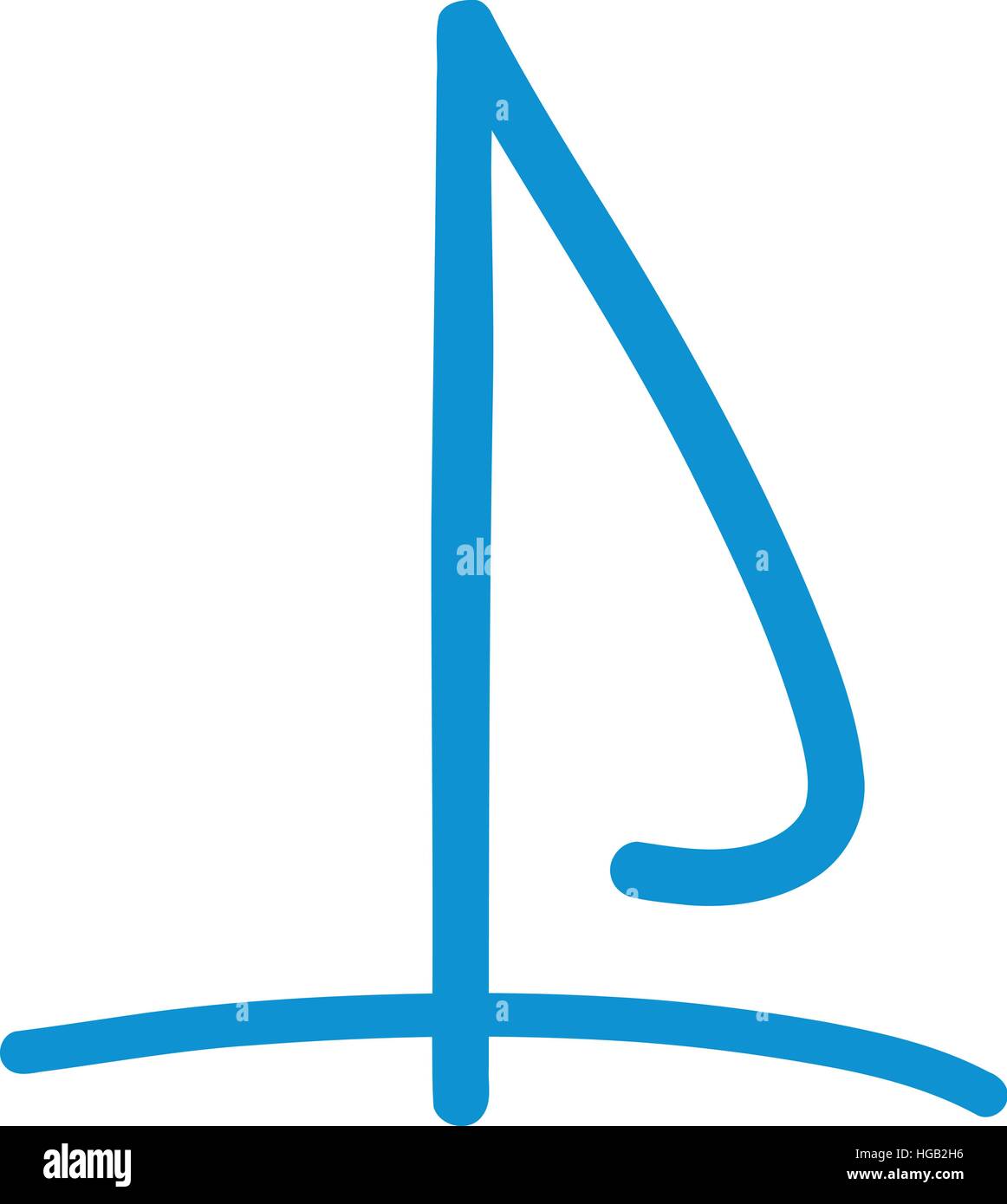 Abstract sailboat Stock Vector Images - Alamy