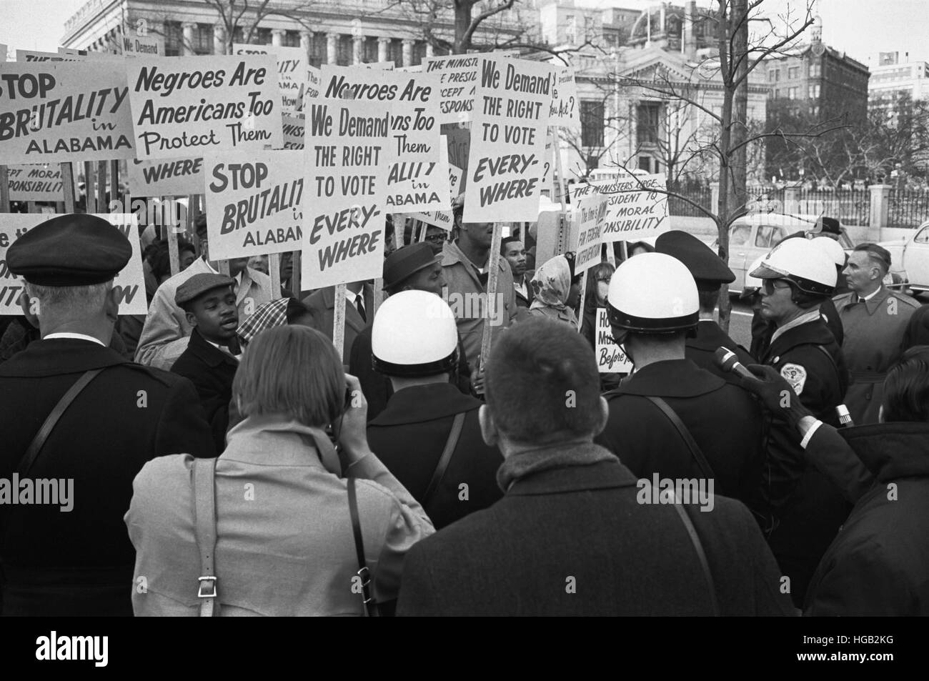 Crowd walking placard social issues protestor marching racism hi-res ...