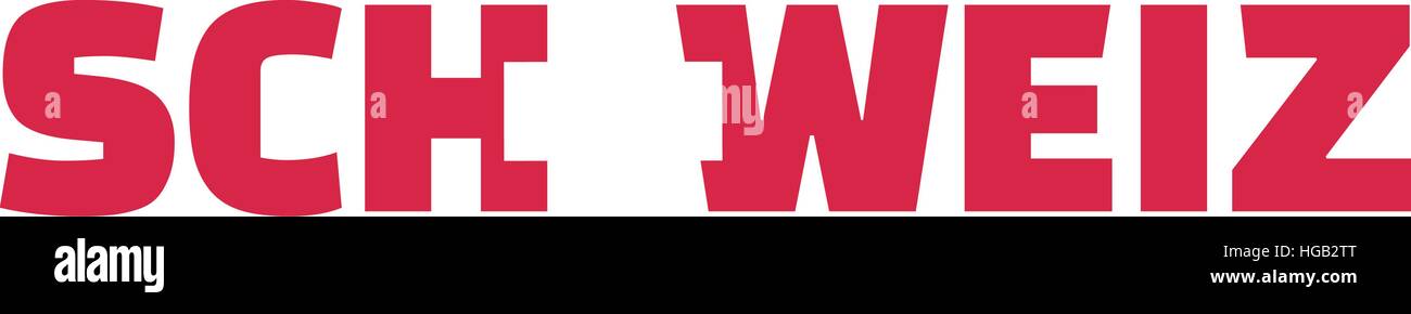 Switzerland flag word german Stock Vector Image & Art - Alamy