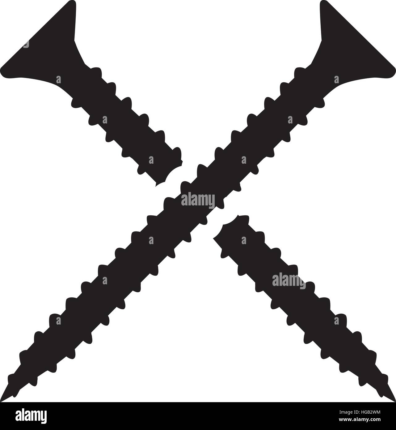 Crossed with screws hi-res stock photography and images - Alamy