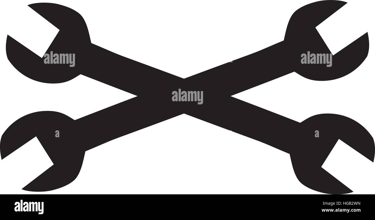 Crossed wrenches hi-res stock photography and images - Alamy