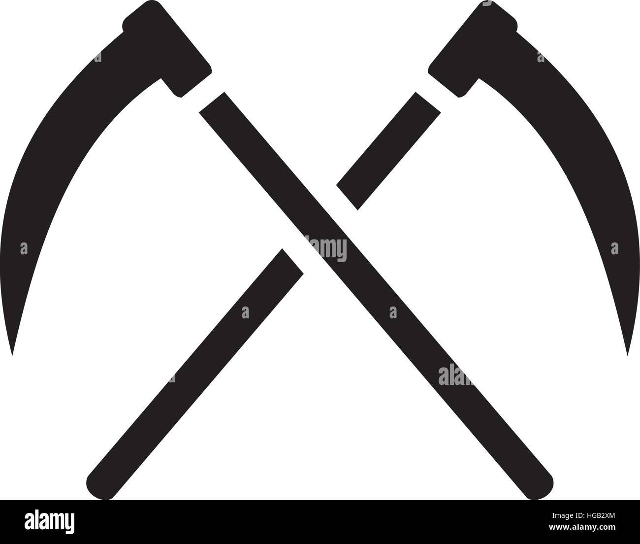 Two crossed scythes hi-res stock photography and images - Alamy