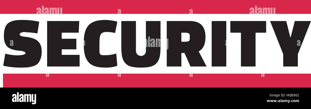 Security word with red lines Stock Vector Image & Art - Alamy