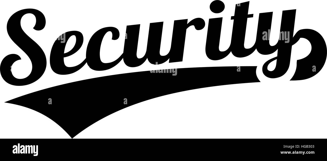 Security word retro font Stock Vector Image & Art - Alamy