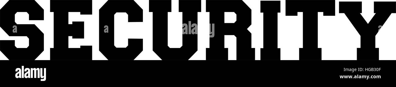 Security word with college font Stock Vector Image & Art - Alamy