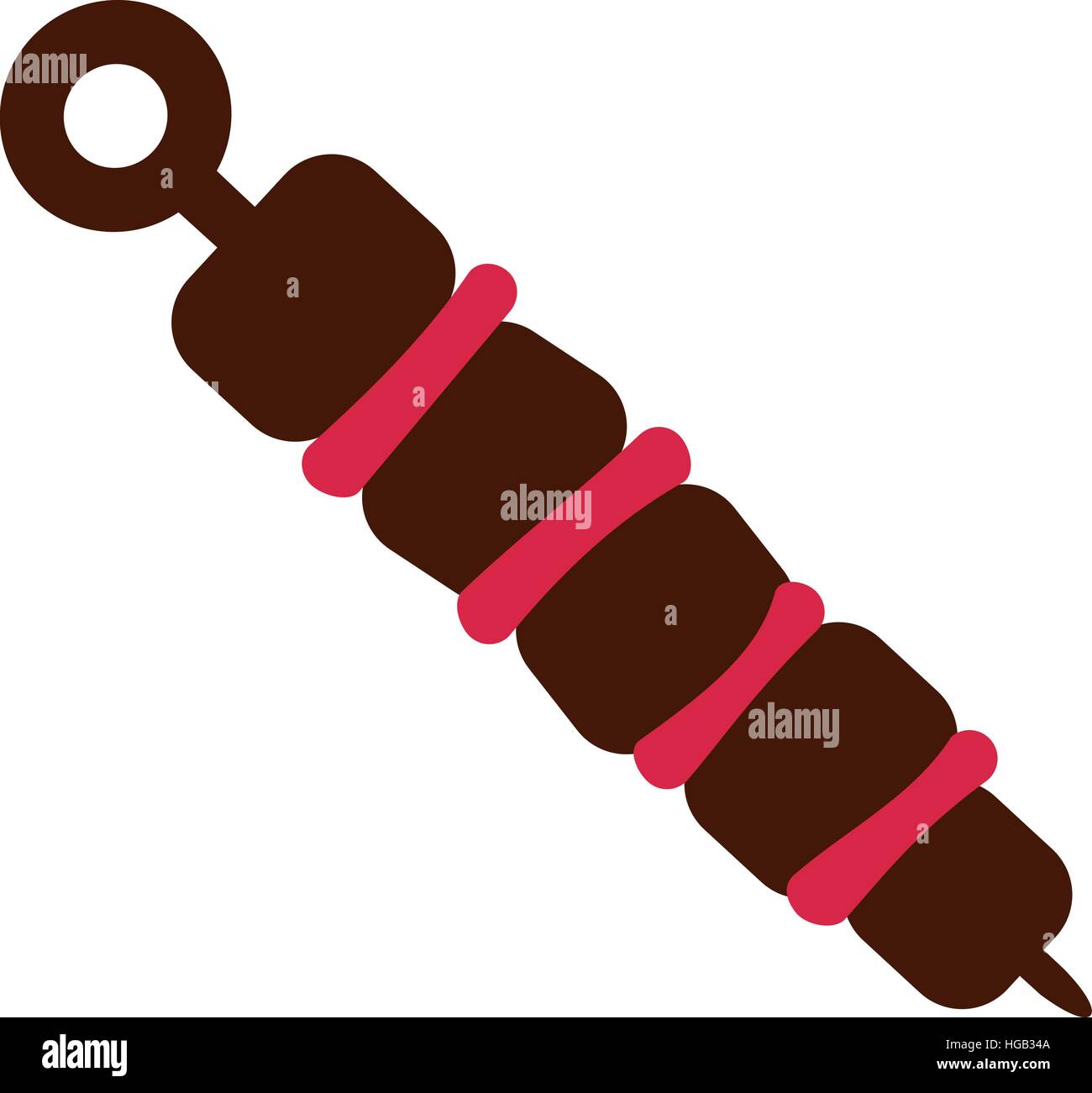 Chicken shashlik Stock Vector Images - Alamy