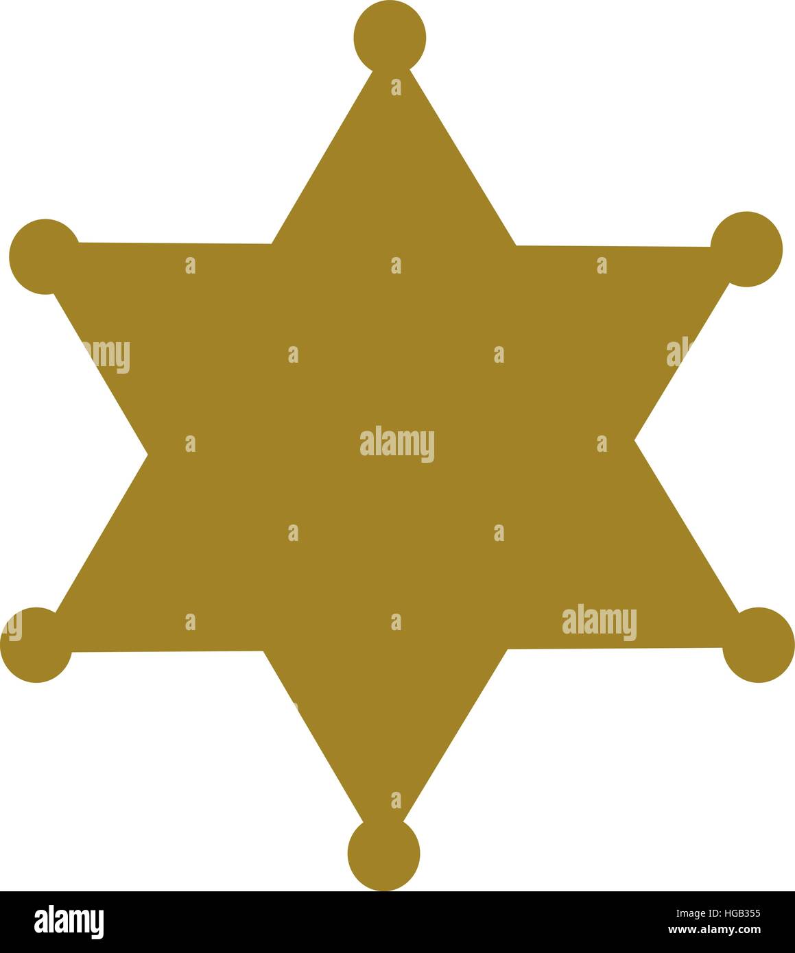 Sheriff badge star Stock Vector Image & Art - Alamy