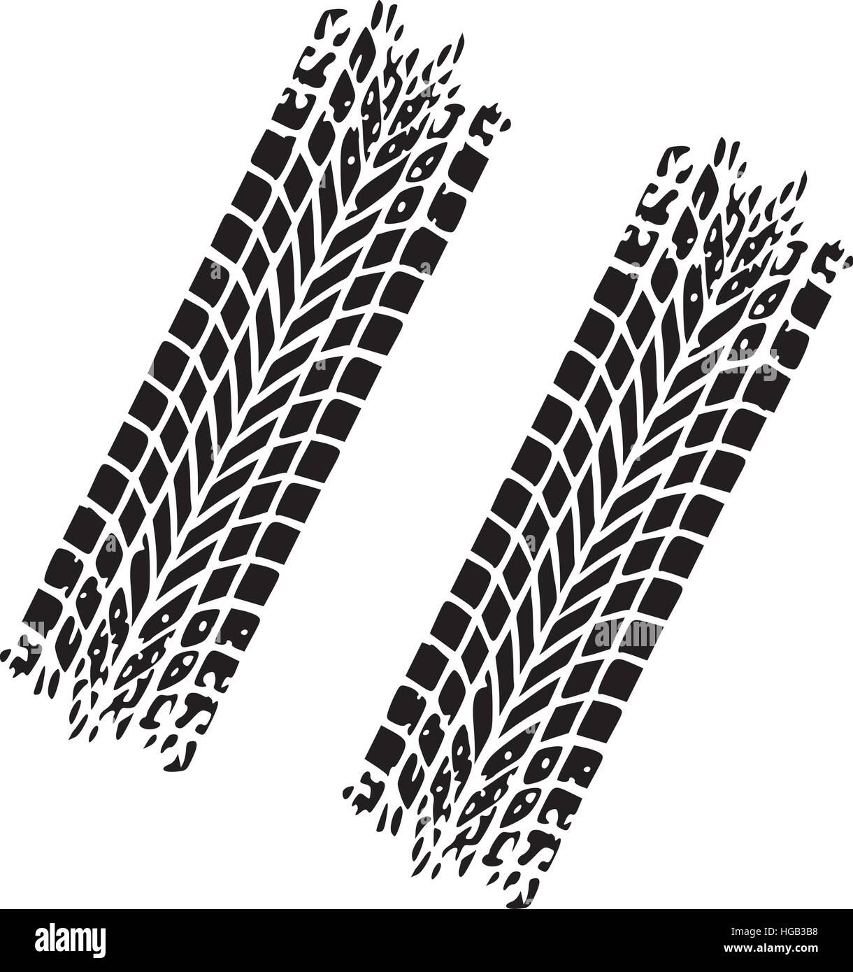 Two wheel tracks Stock Vector Image & Art - Alamy