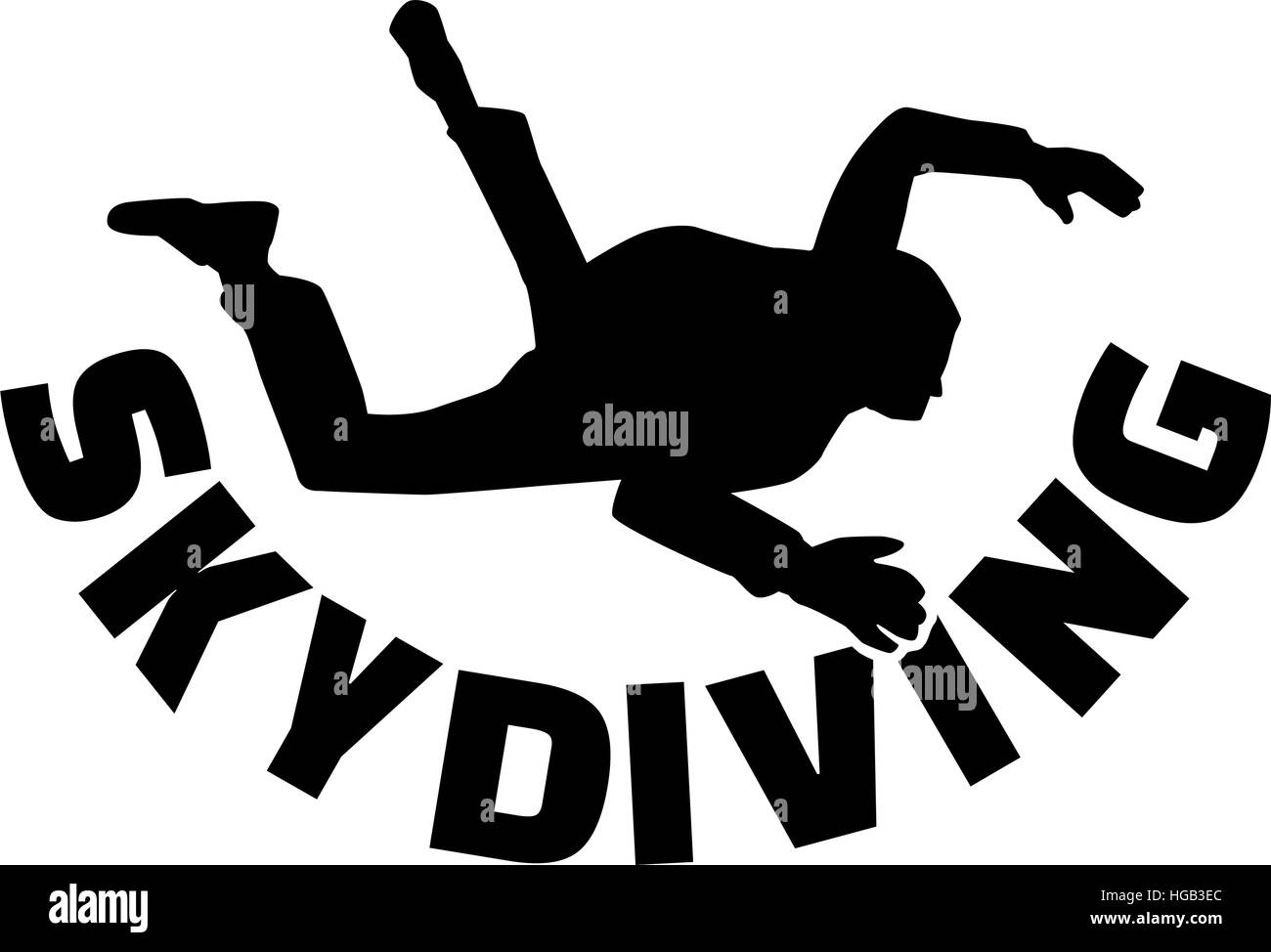 Skydiver vector vectors hi-res stock photography and images - Alamy