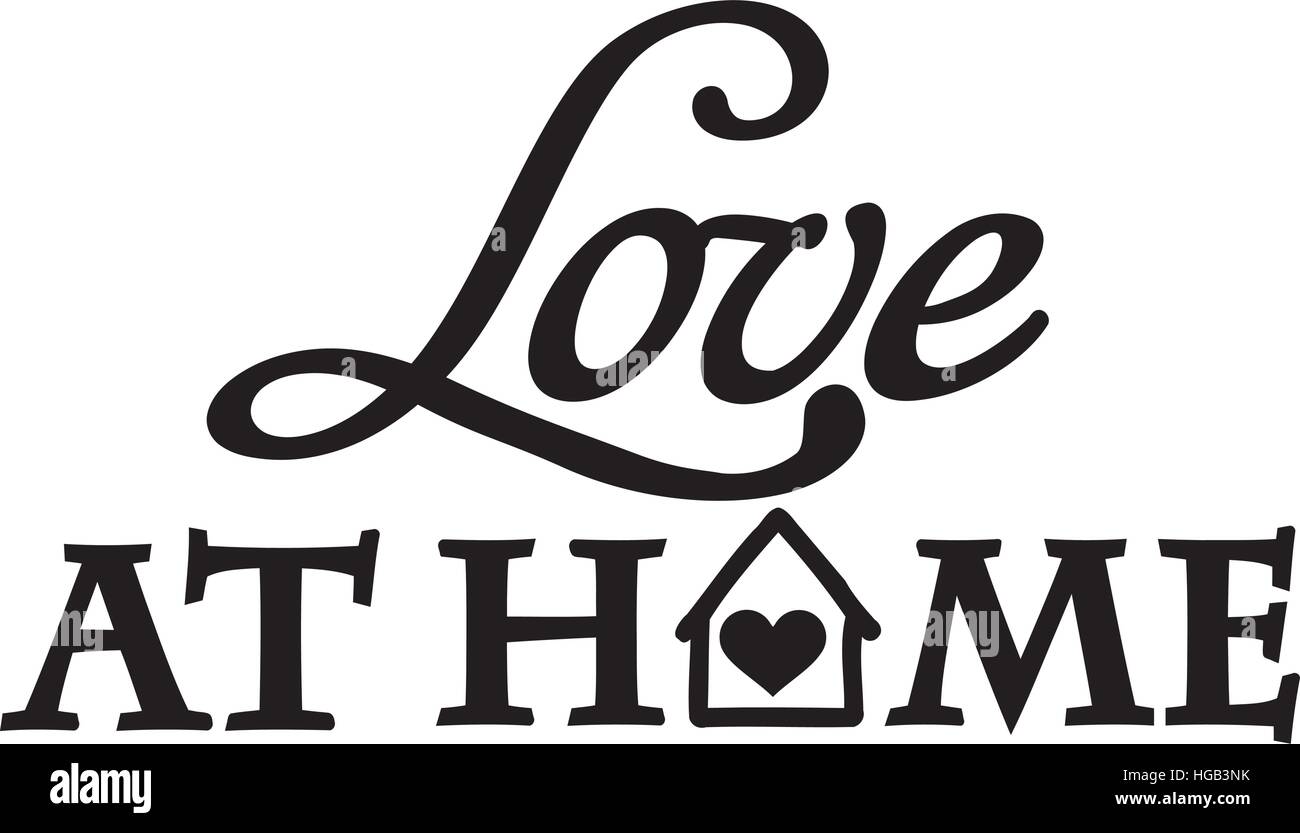 Love at home Stock Vector Image & Art - Alamy