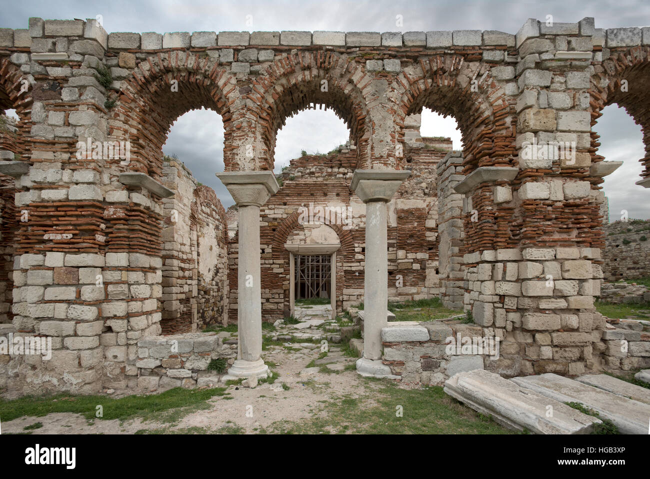Ruins of Hagia Sophia church at Enez, Edirne Stock Photo - Alamy