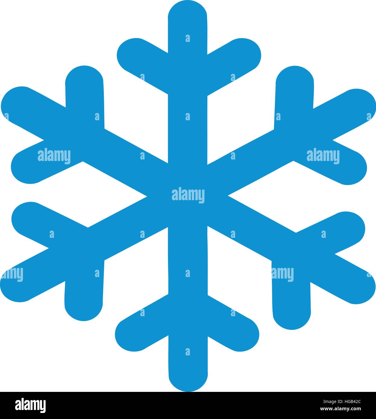 Snowflake symbol Stock Vector Images - Alamy