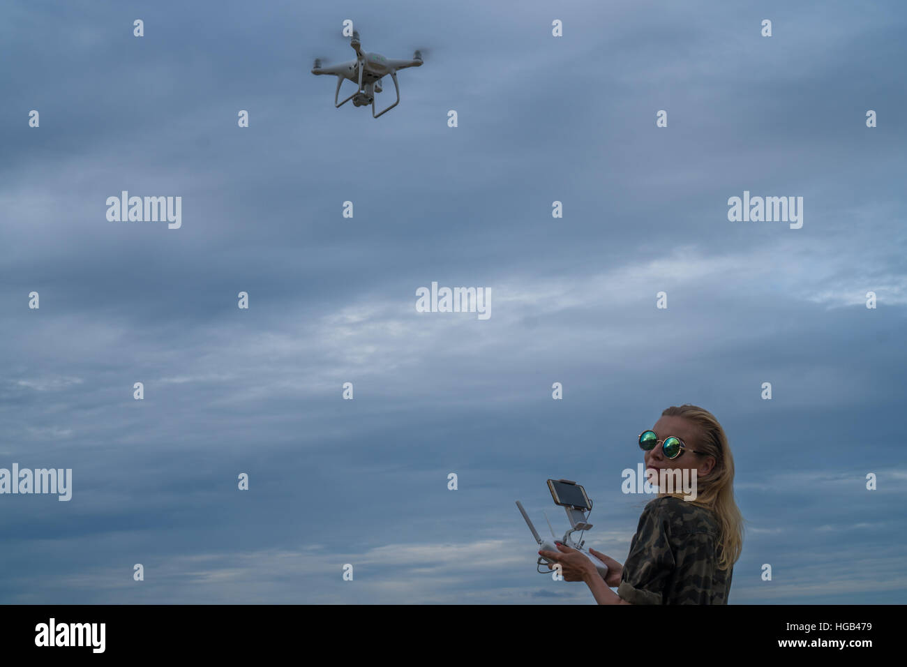Woman drone hi-res stock photography and images - Alamy