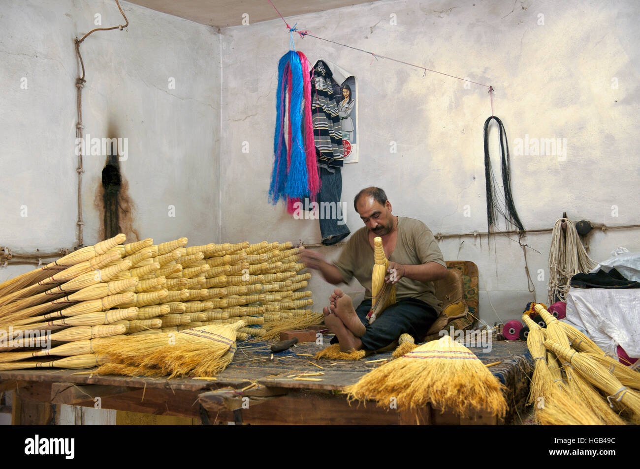 Traditional broom makers hi-res stock photography and images - Alamy