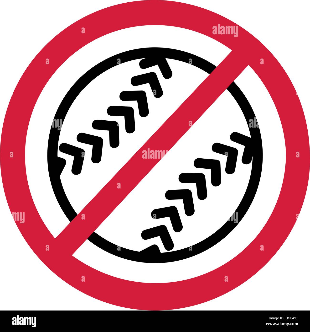 No ball playing sign Stock Vector Images - Alamy